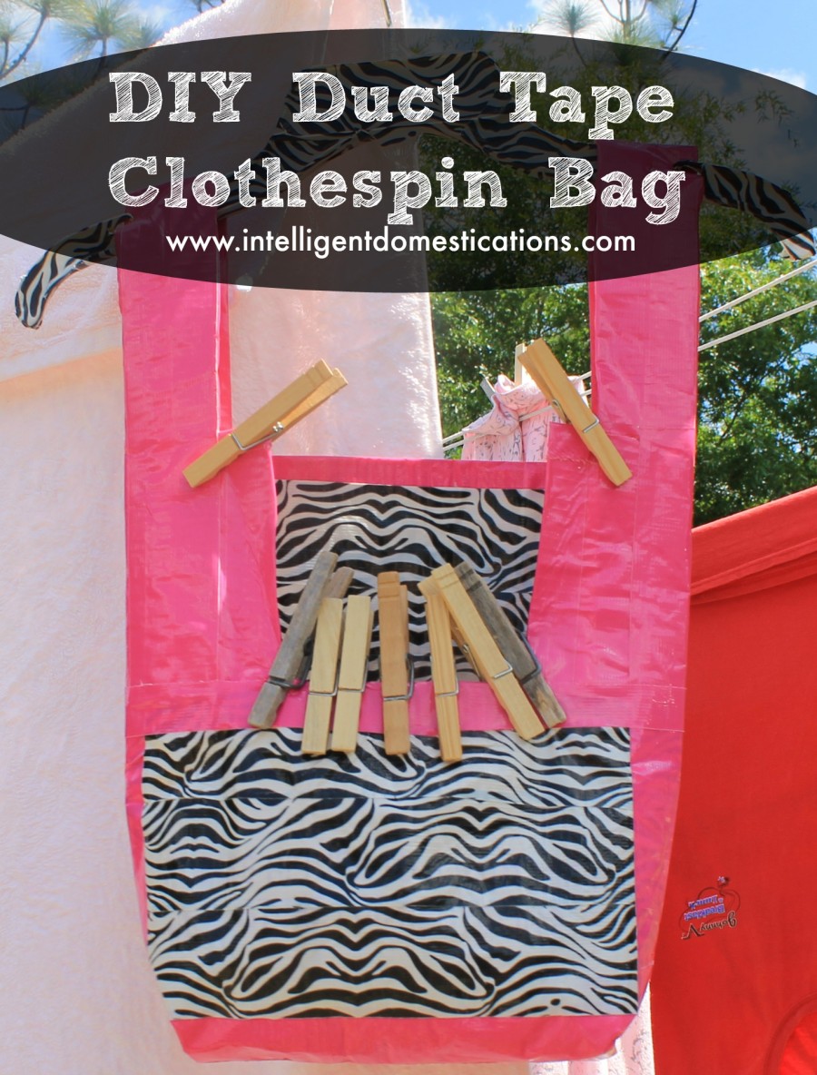 DIY Duct Tape Clothespin Bag