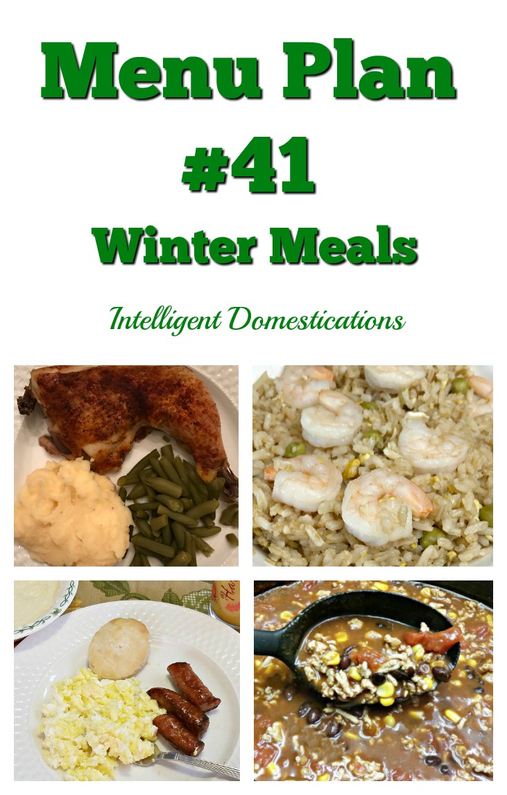 Menu Plan #41 Winter Meals