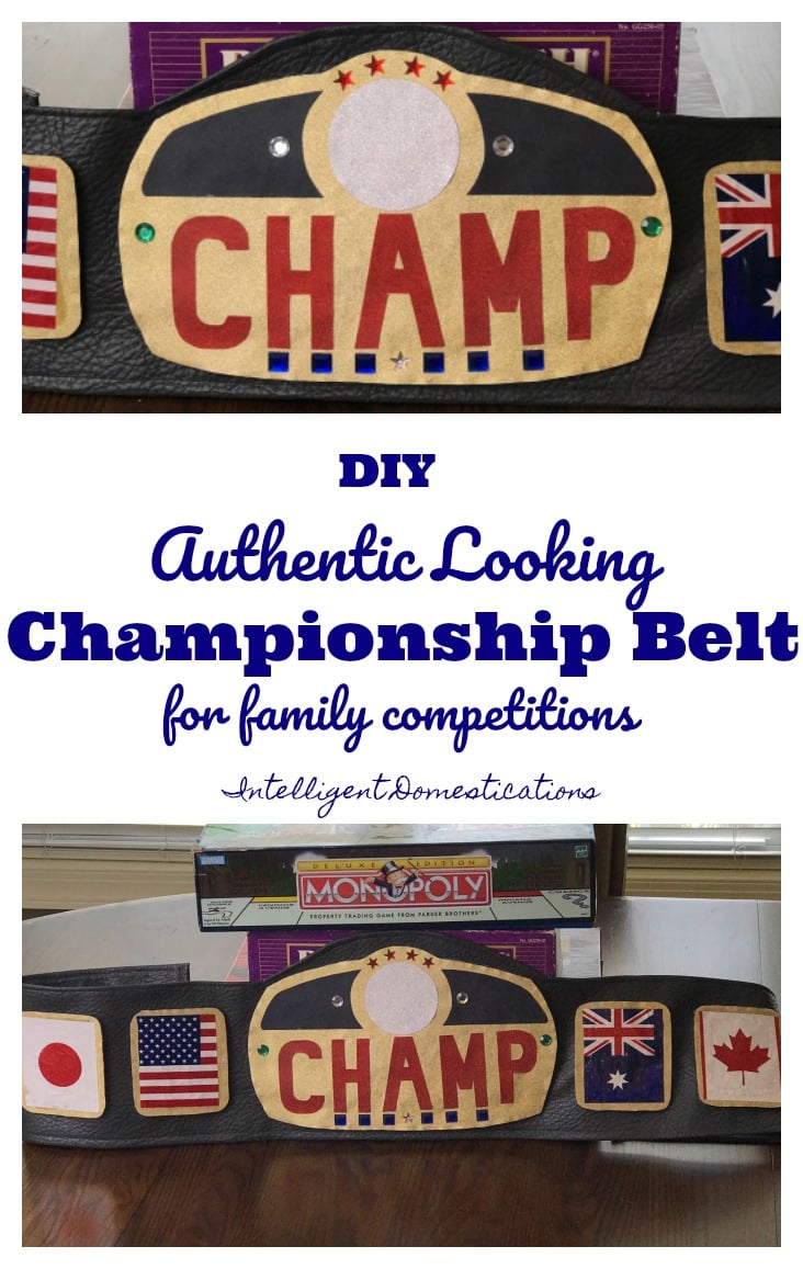 How To Make Your Own Championship Belt - Intelligent Domestications