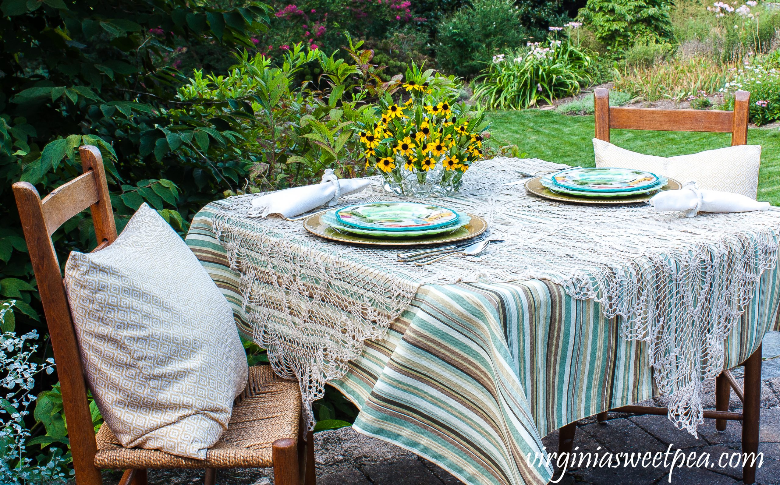 Lemon Tablescape For Two - Intelligent Domestications