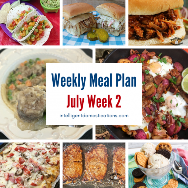 July Meal Plan Week 1 - Intelligent Domestications