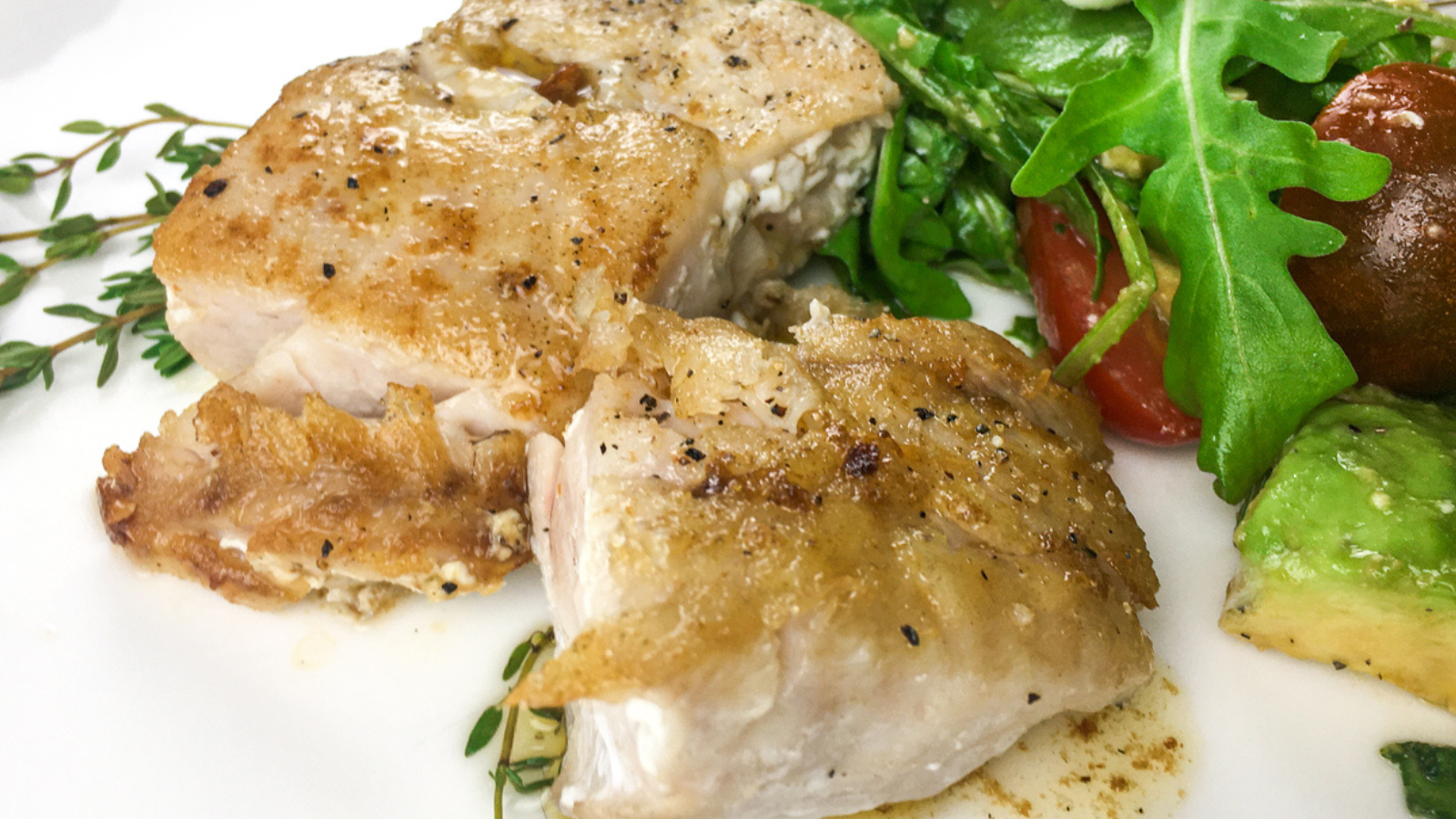 Pan-Seared Grouper With Lemon-Thyme Sauce Recipe - Intelligent ...