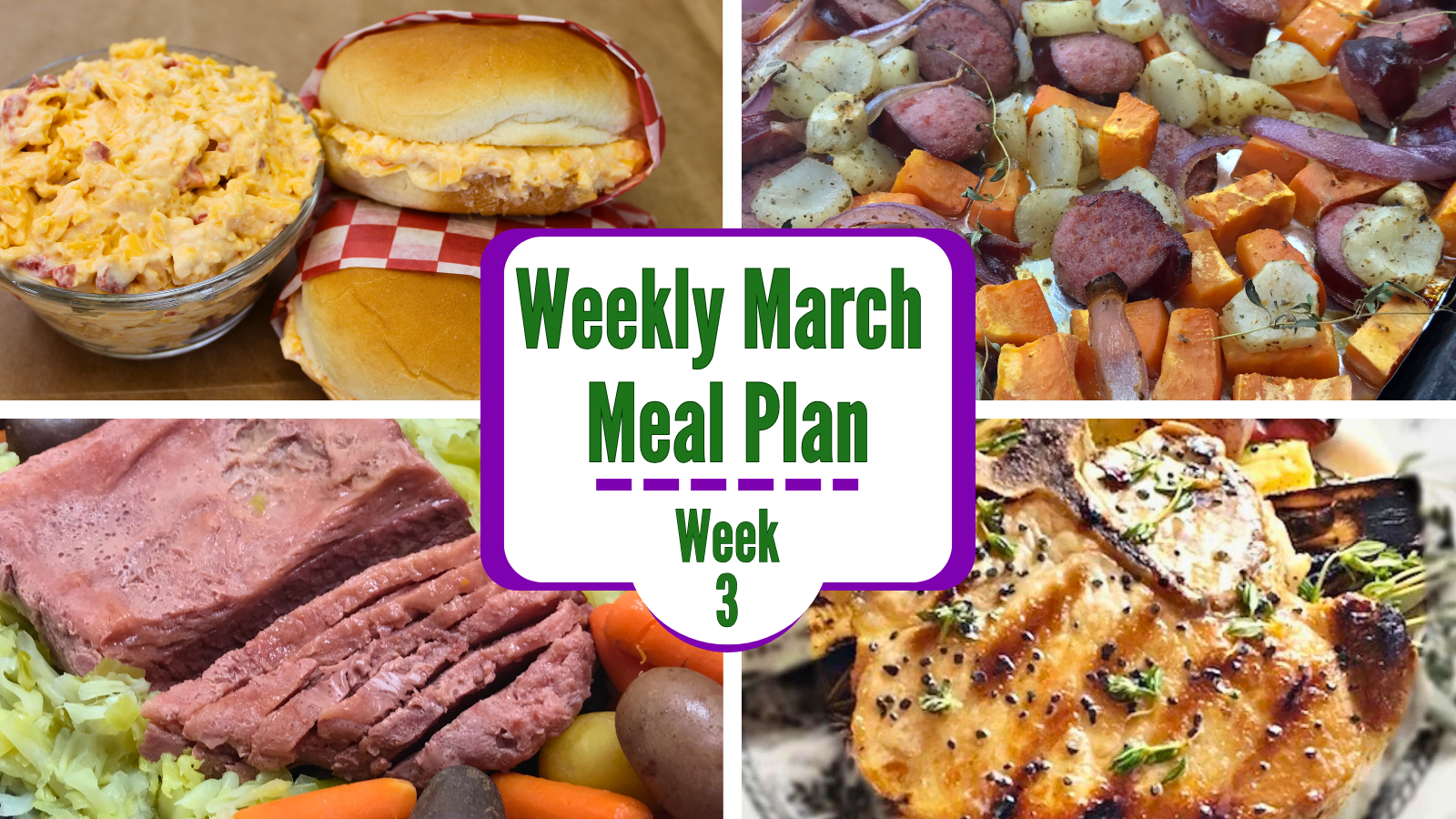 March Meal Plan Week 3 - Intelligent Domestications