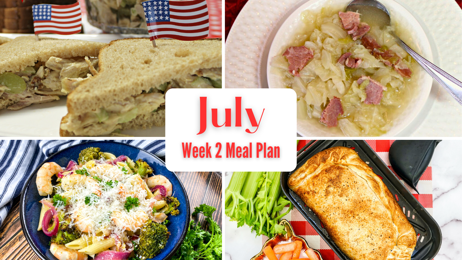 July Meal Plan Week 2