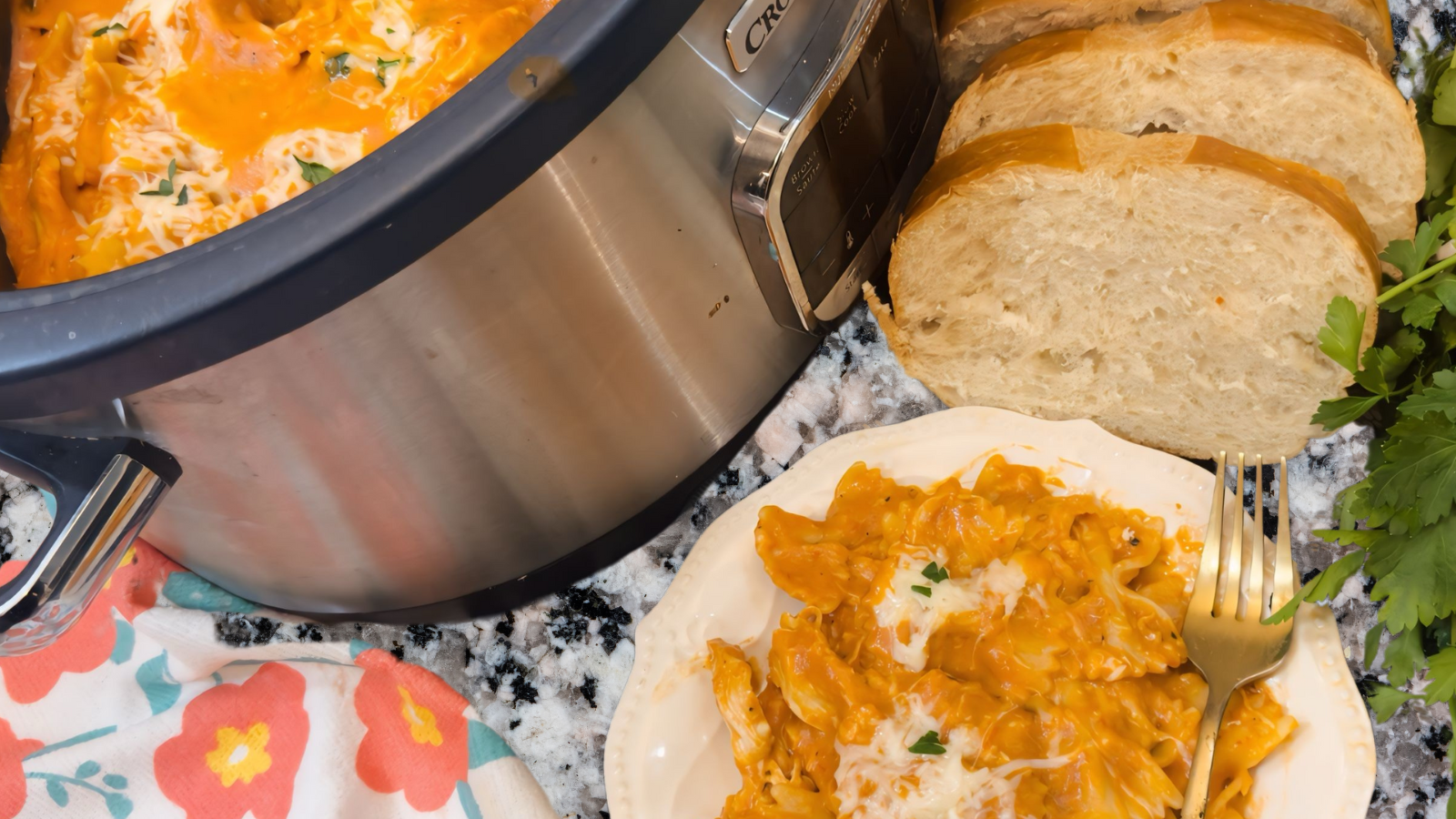 Crockpot Pink Sauce Pasta Recipe